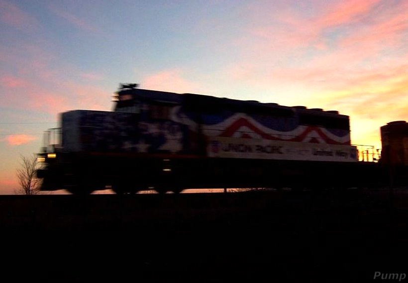 Northbound UP Intermodal Train